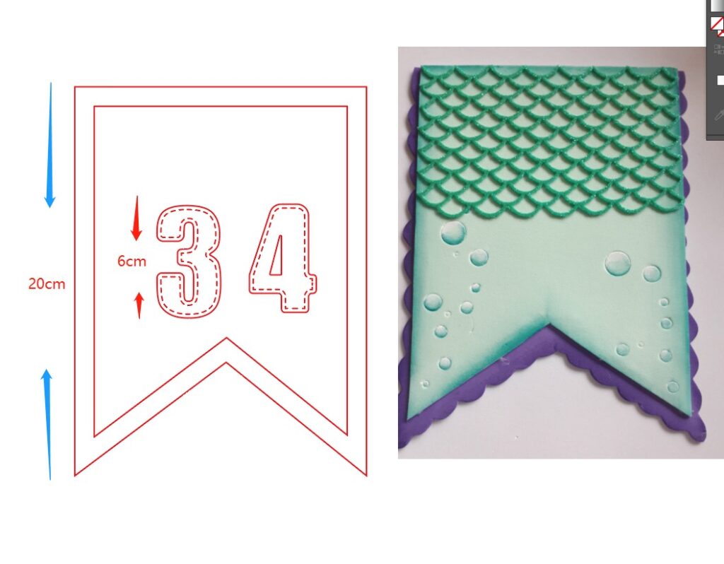 D'Arteche Crafts - Die Cut Banderín Grande